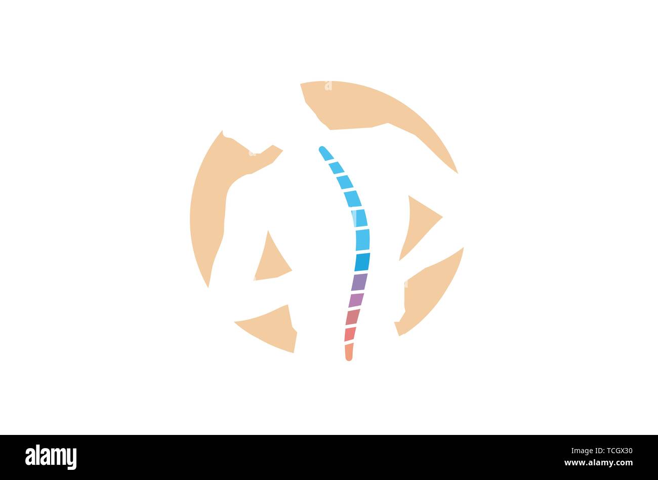 Chiropractic Body Pain Exercice Vector spine diagnostics symbol design ...