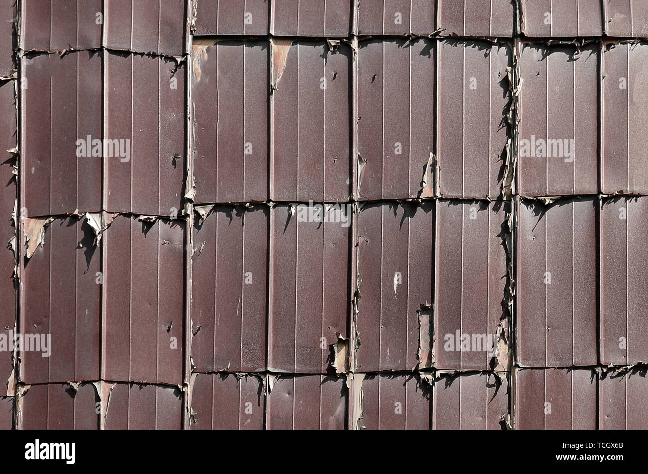 Rusty Steel Metal with cracked paint, grunge background. Old metal ...