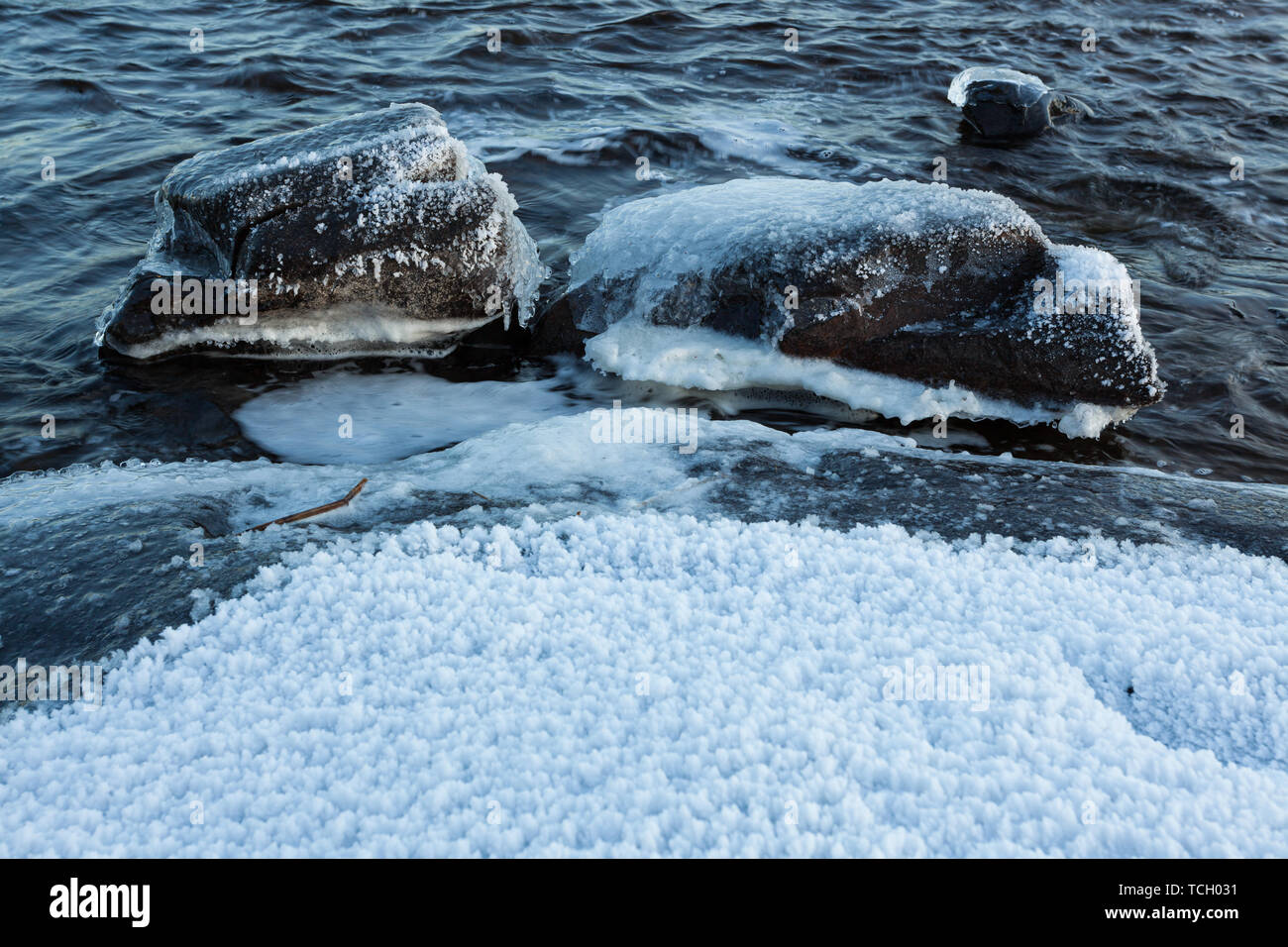 Frozen waves lake ice hi-res stock photography and images - Alamy