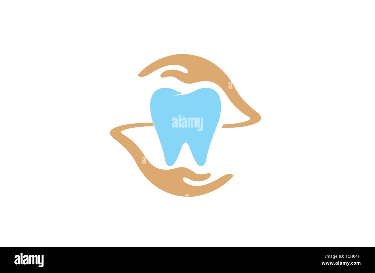 Creative Teeth Hands Care Logo Design Symbol Illustration Stock Vector ...