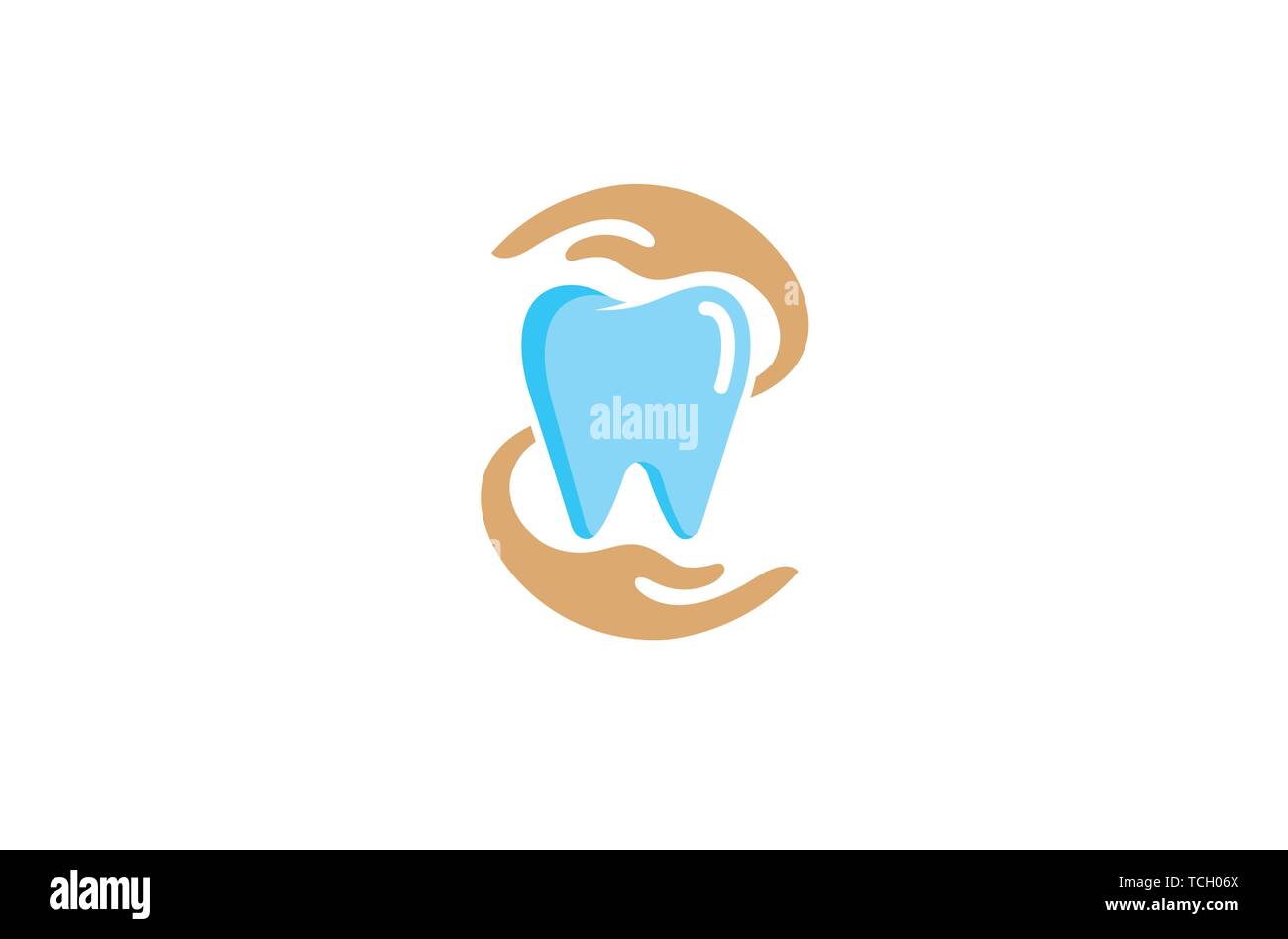 Creative Teeth Hands Care Logo Design Symbol Illustration Stock Vector ...