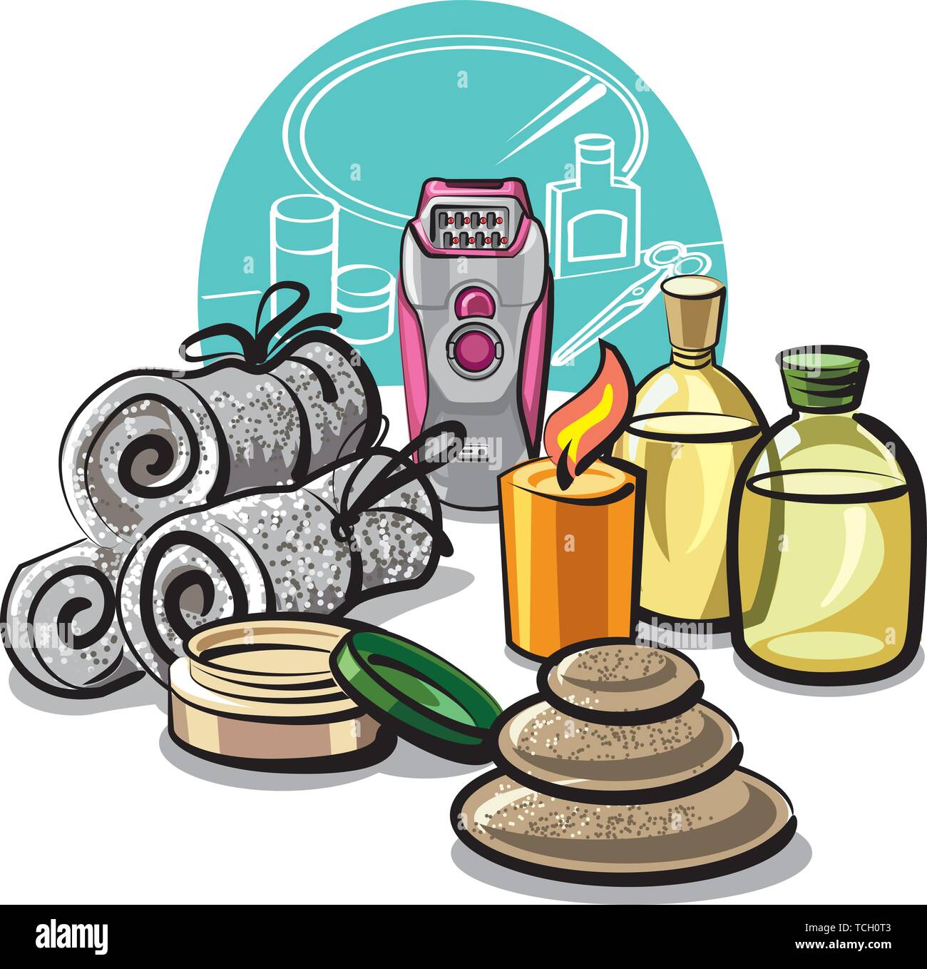 Body treatments Stock Vector Images - Alamy