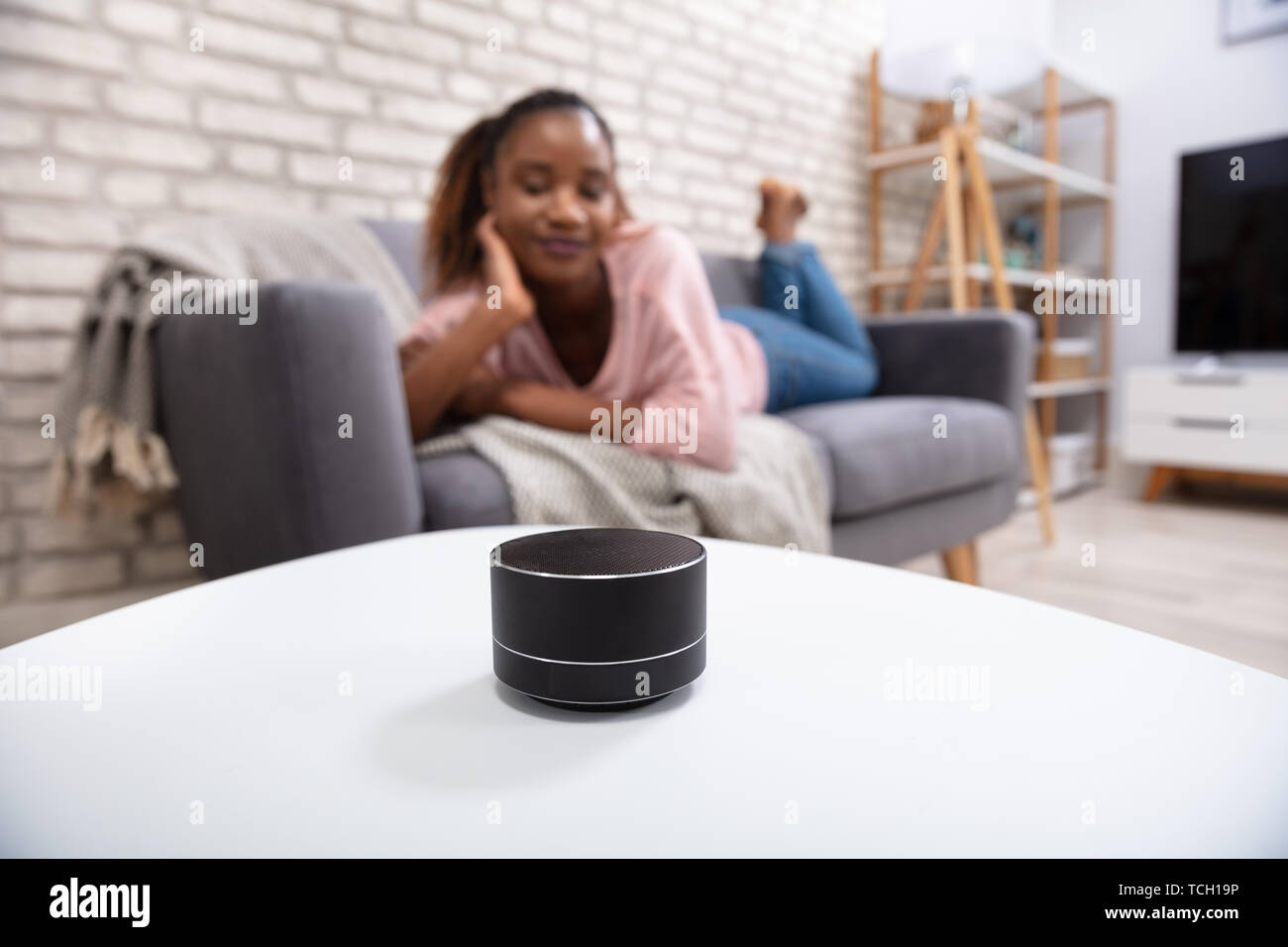 Woman speaker smile hi-res stock photography and images - Alamy