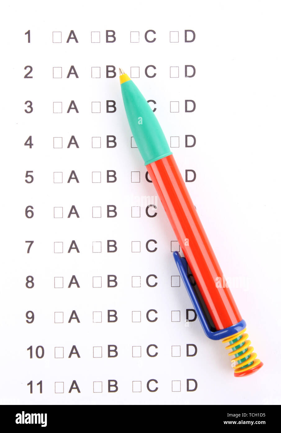 Medical test form Cut Out Stock Images & Pictures - Alamy