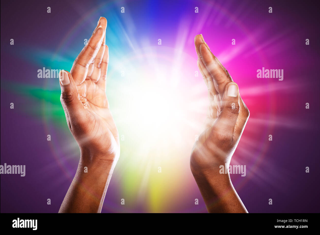 Healing Hands Light High Resolution Stock Photography and Images - Alamy