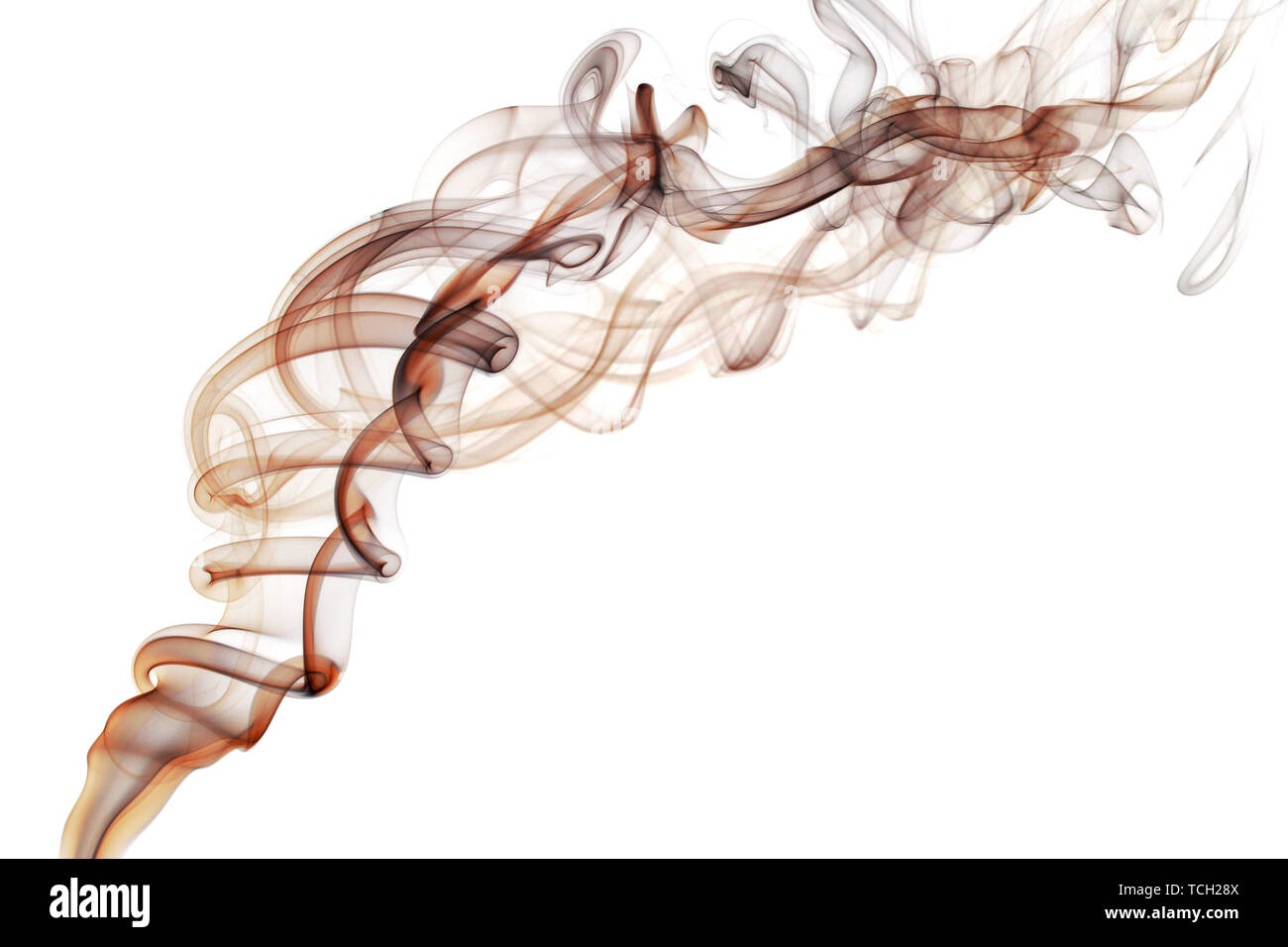 Abstract smoke isolated on white Stock Photo - Alamy