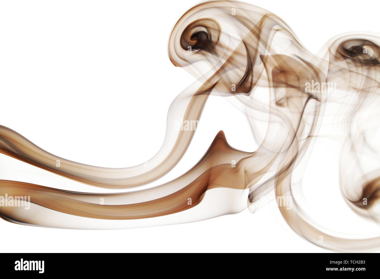 Abstract smoke isolated on white Stock Photo - Alamy