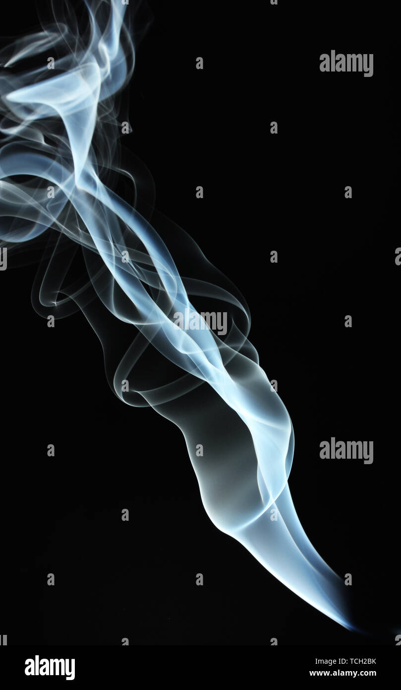 Abstract smoke on black background Stock Photo - Alamy