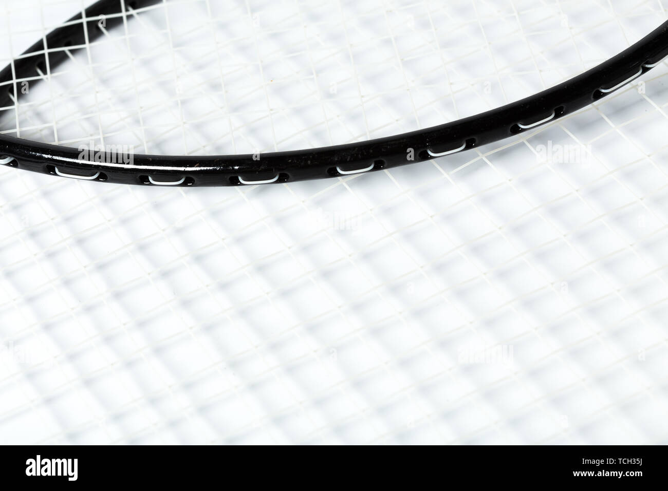 Badminton rackets on white Stock Photo - Alamy
