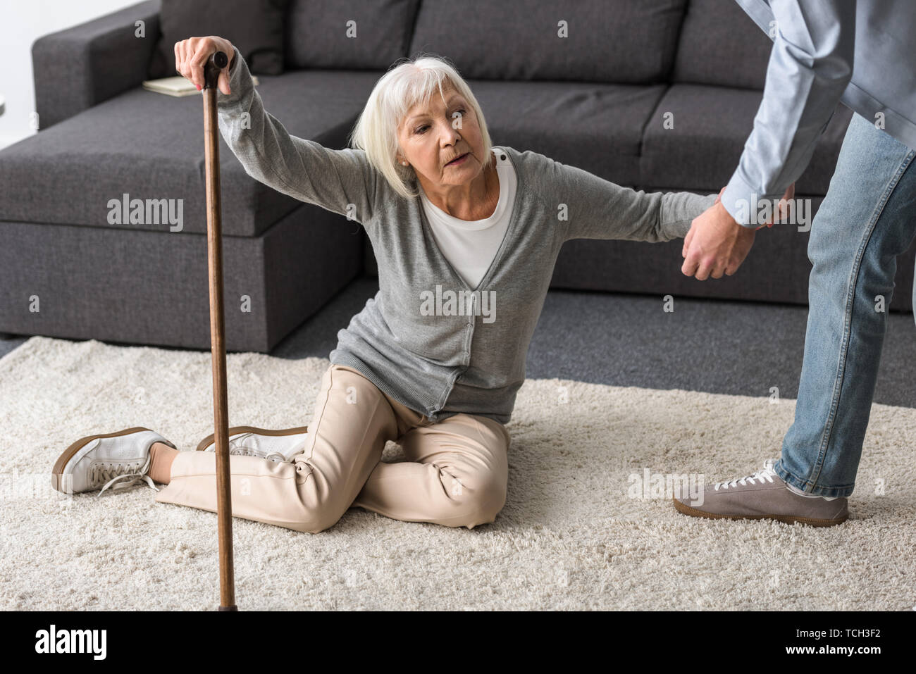 Man fallen on floor hi-res stock photography and images - Alamy