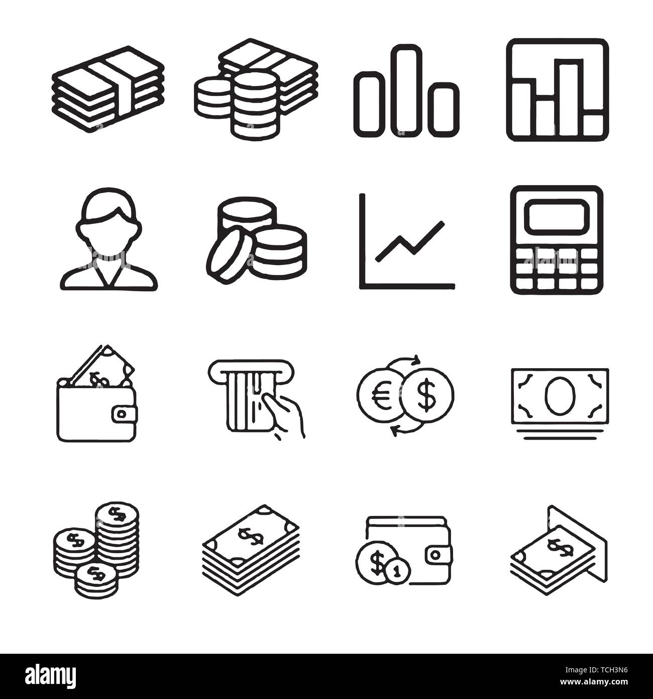 Money and payment icons. Cash, Wallet and Coins. Account cashback ...