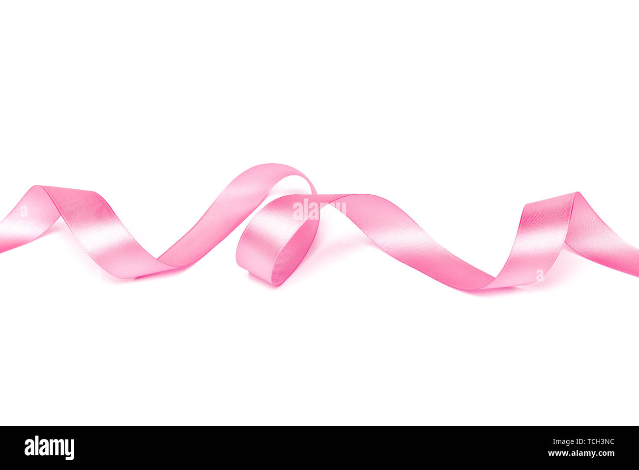 Mix Pink ribbon on a white background Stock Photo - Alamy