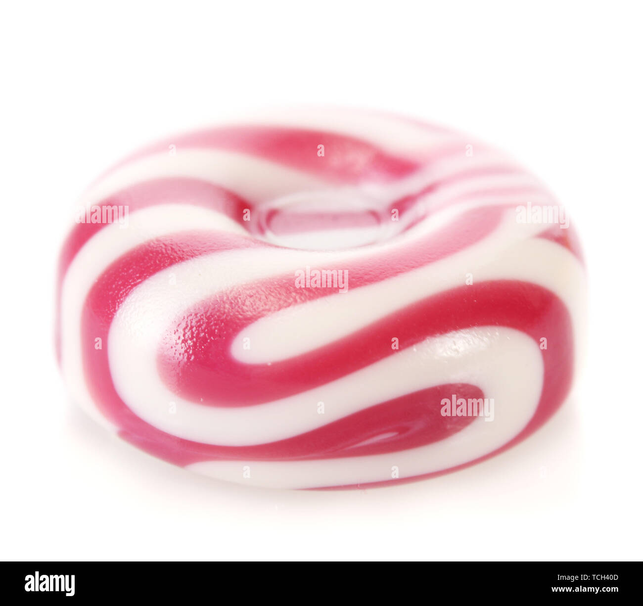 striped fruit candy isolated on white Stock Photo - Alamy