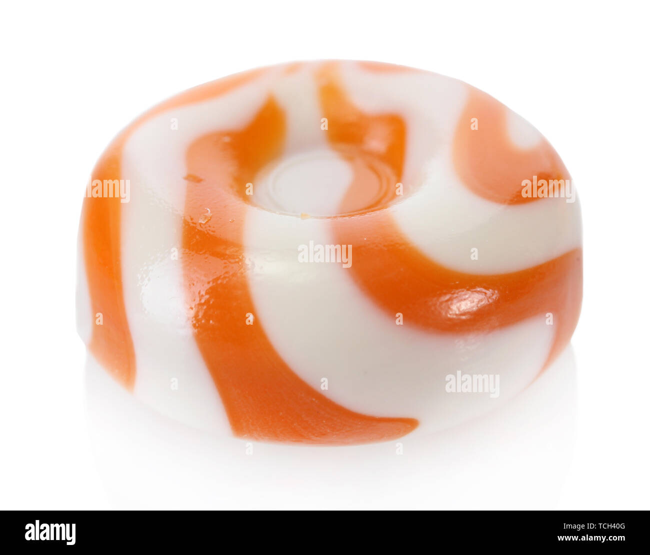 striped fruit candy isolated on white Stock Photo - Alamy