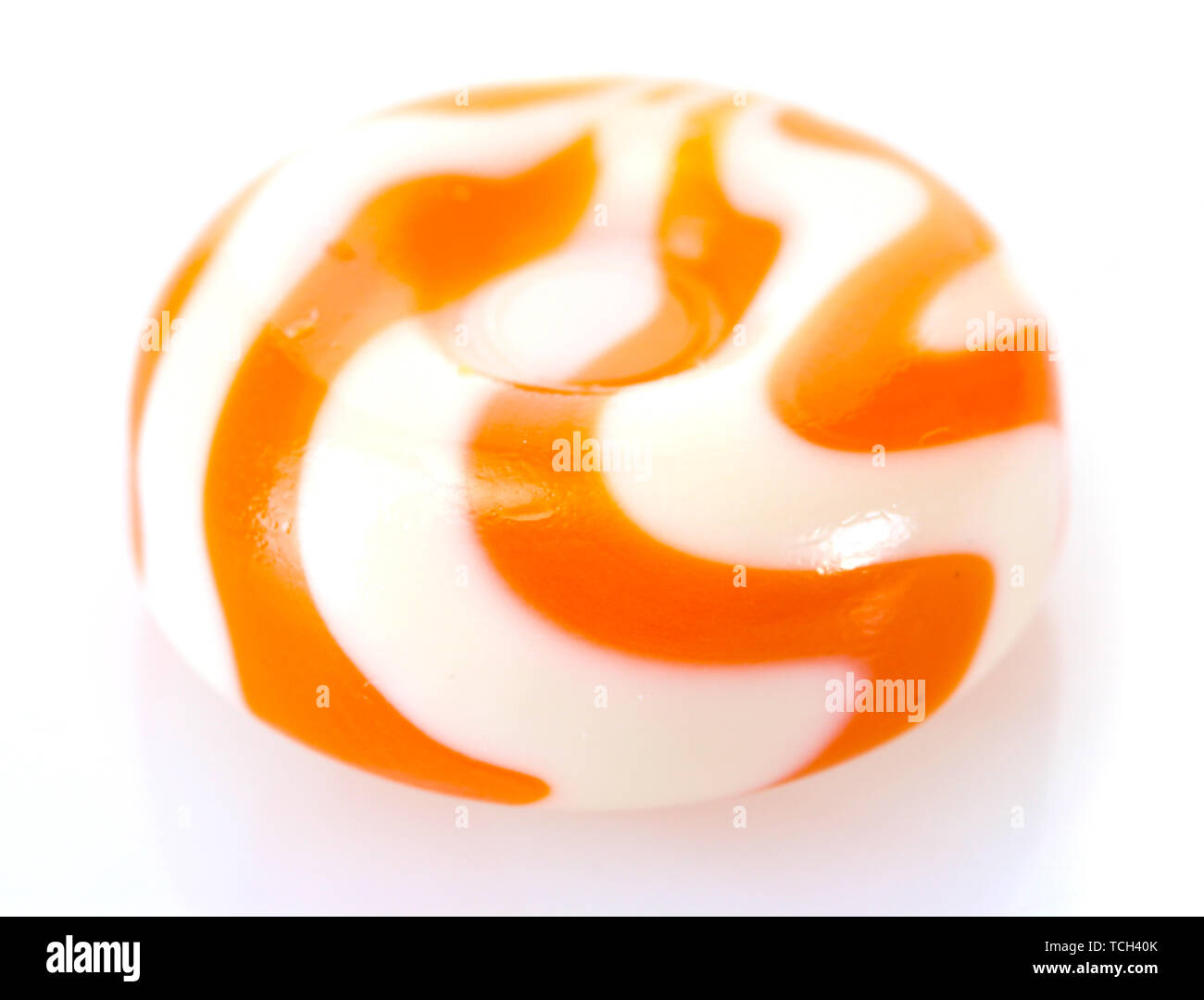 striped fruit candy isolated on white Stock Photo - Alamy