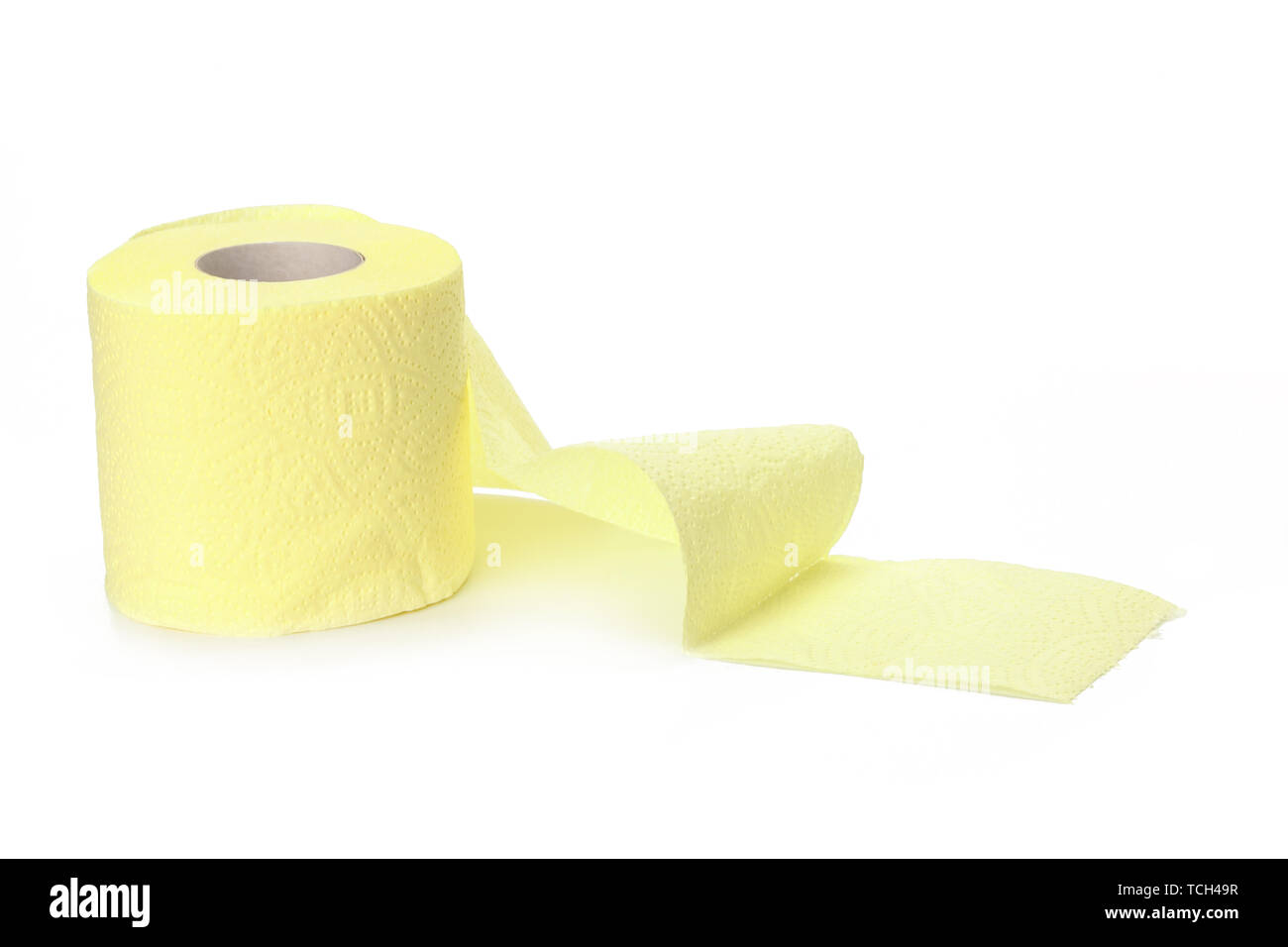 toilet paper isolated on white background Stock Photo - Alamy