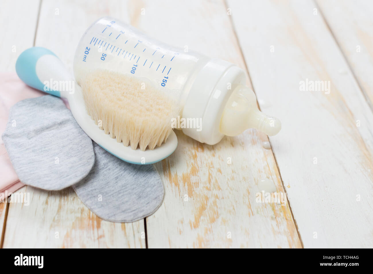 Collection of items for babies Stock Photo - Alamy