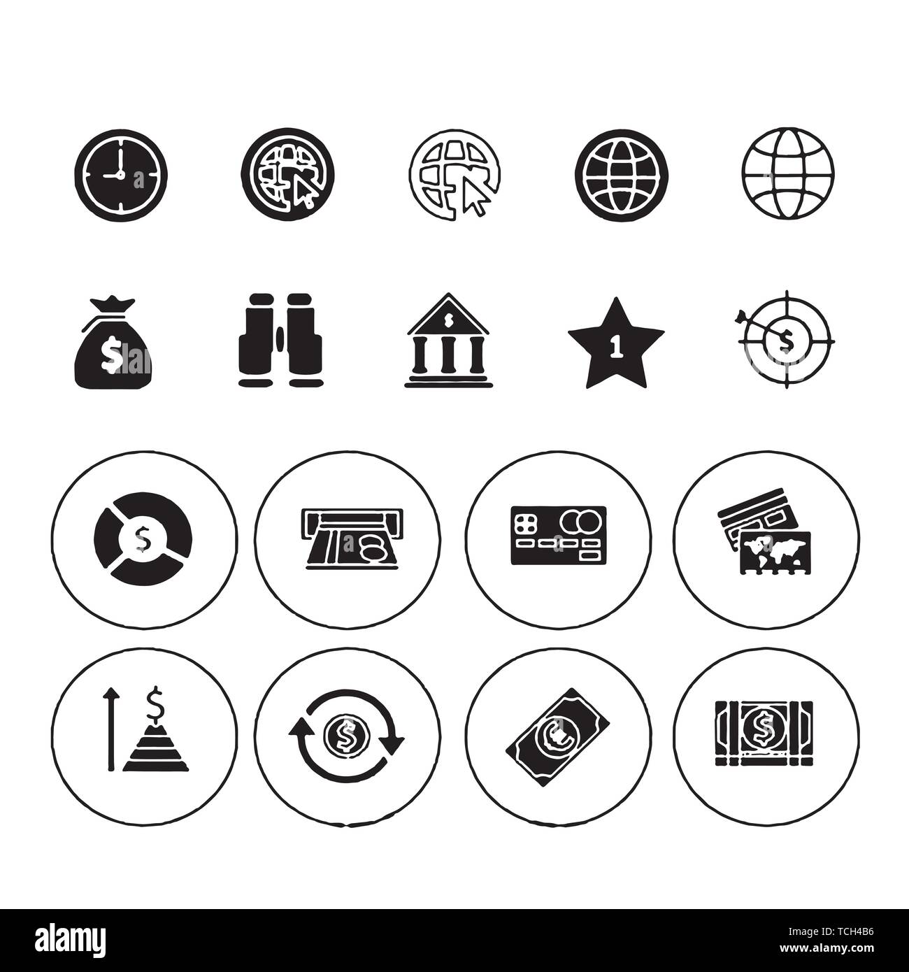 Money and payment icons. Cash, Wallet and Coins. Account cashback ...