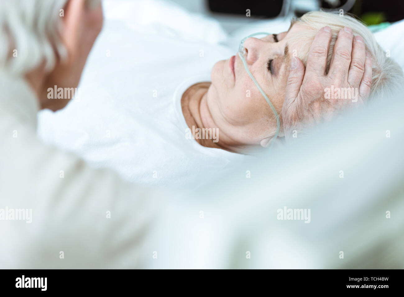 Coma patient family hi-res stock photography and images - Alamy