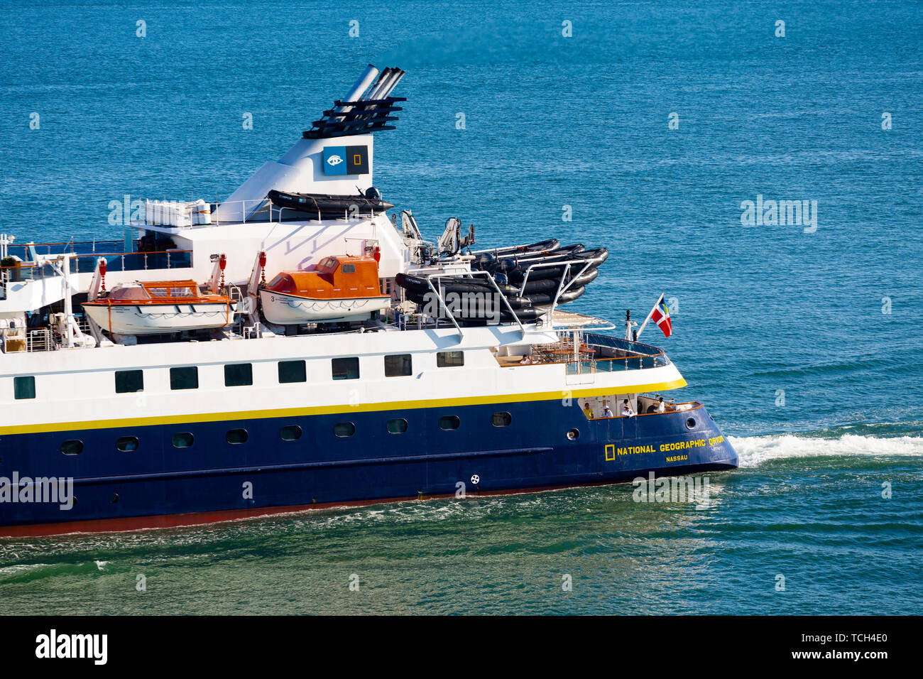 LISBON, PORTUGAL - September 28, 2016: The MV Orion was renamed ...
