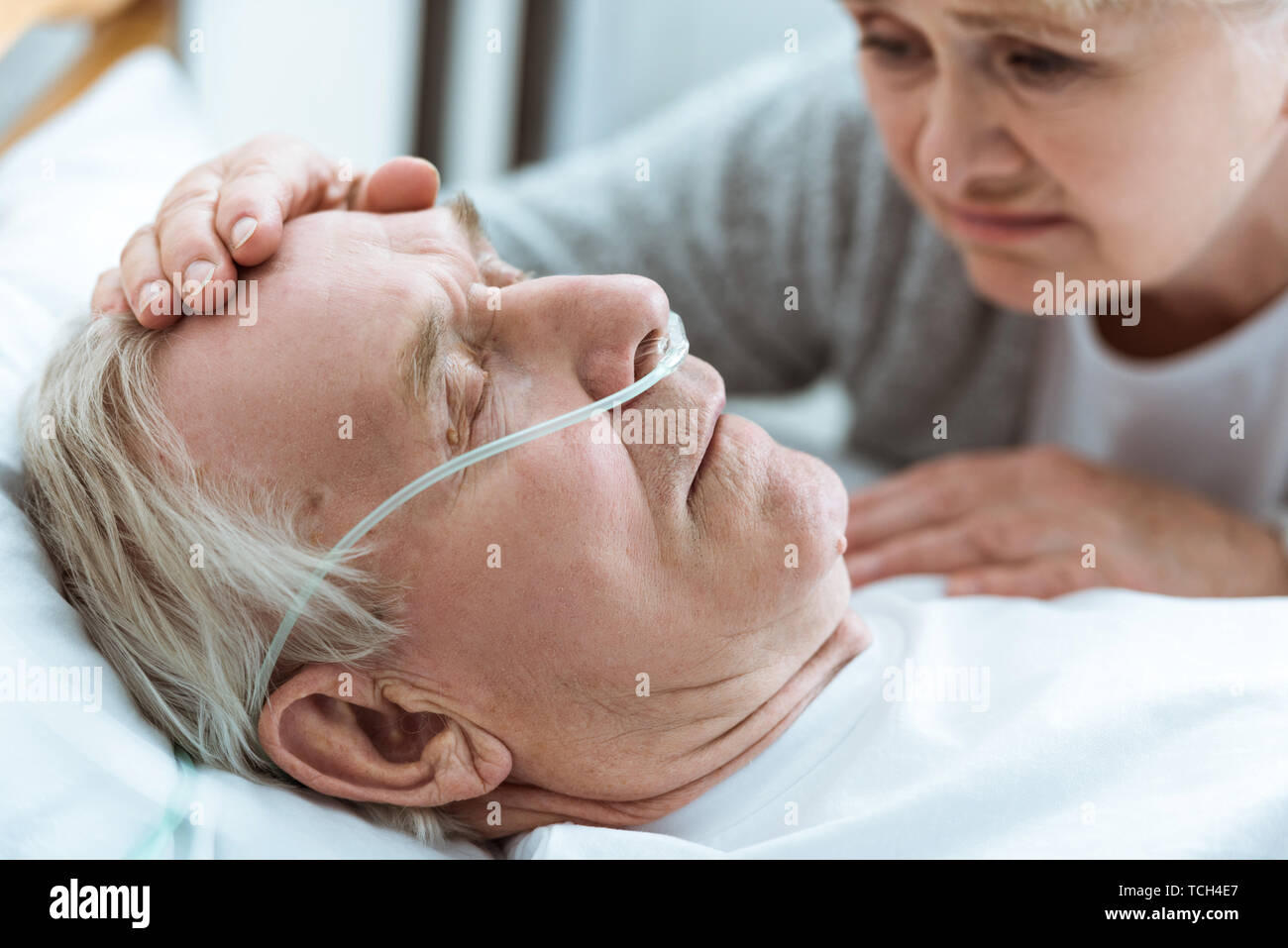 Coma patient family hi-res stock photography and images - Alamy
