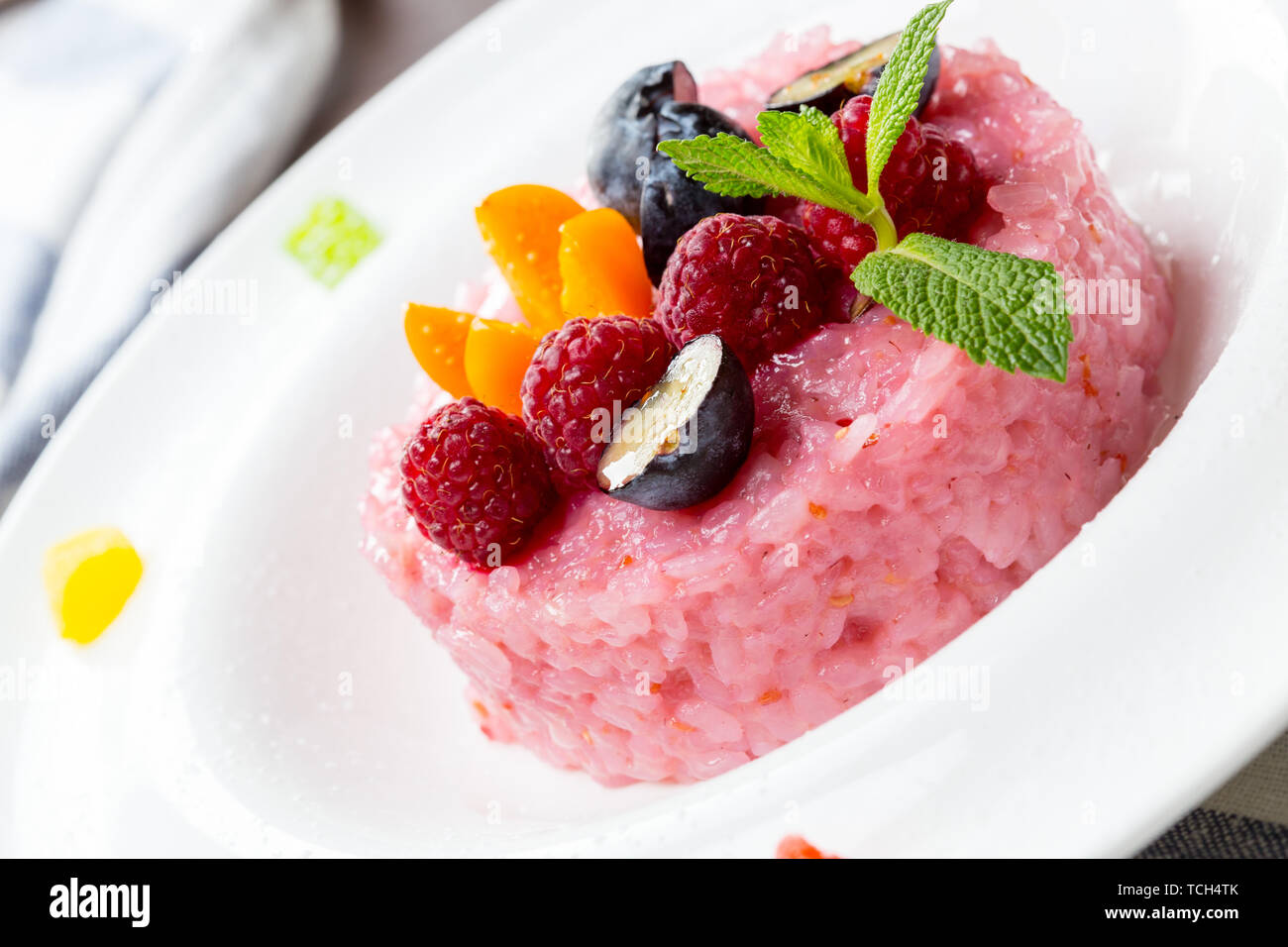 pink mochi japanese sweet rice treat Stock Photo - Alamy