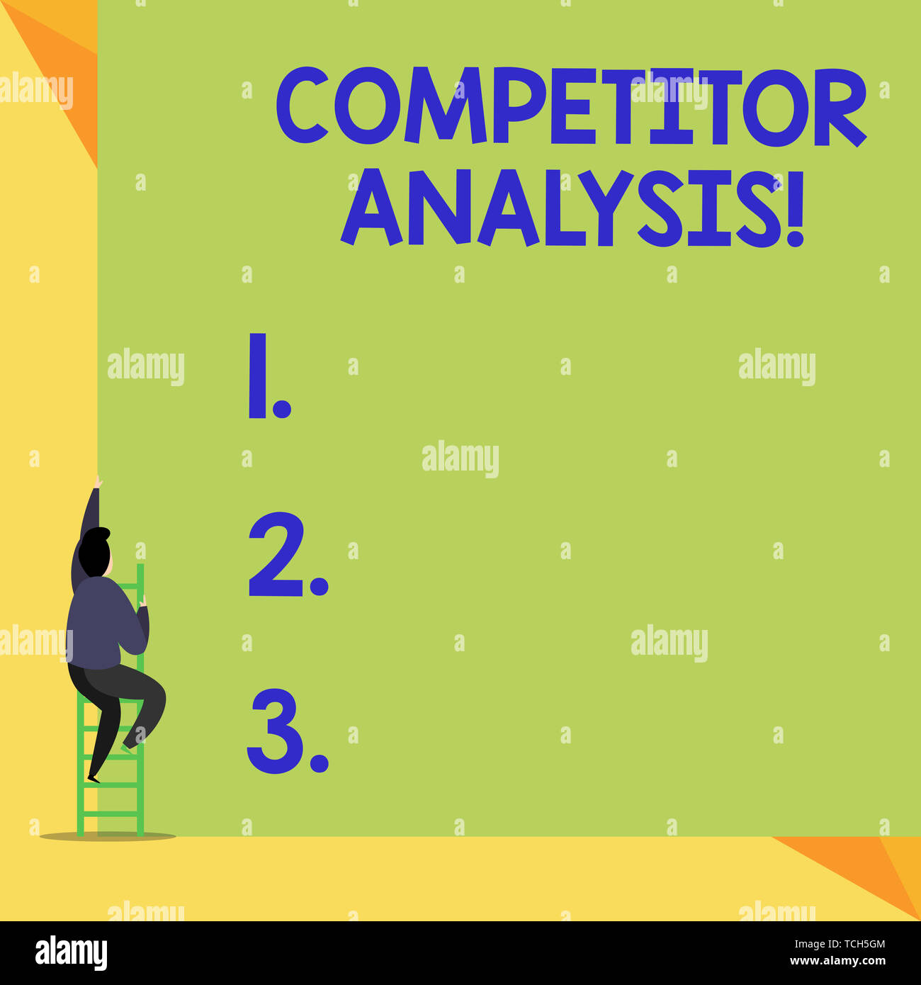 Writing note showing Competitor Analysis. Business concept for ...