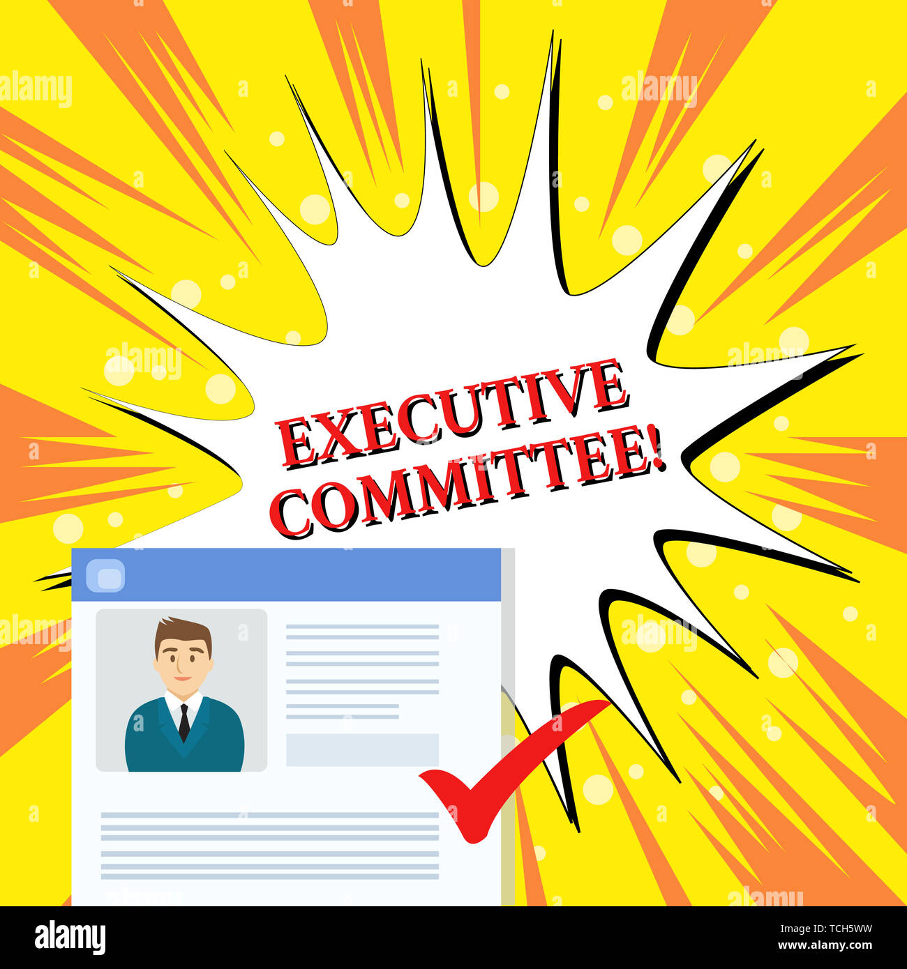 Handwriting text Executive Committee. Conceptual photo Group of ...