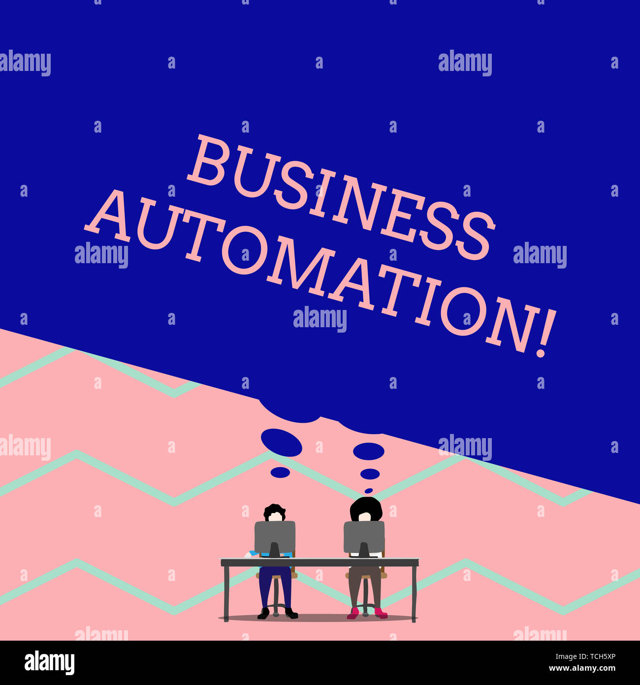 Word writing text Business Automation. Business photo showcasing for Digital Transformation ...
