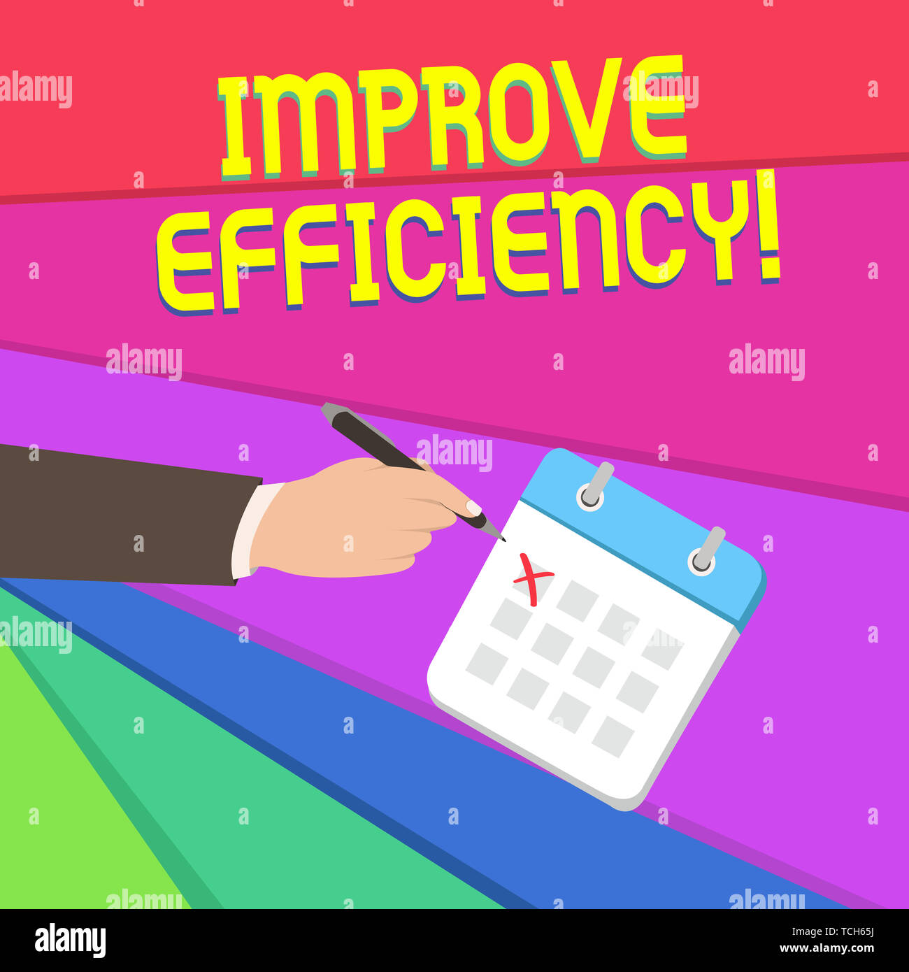 Handwriting text writing Improve Efficiency. Conceptual photo ...