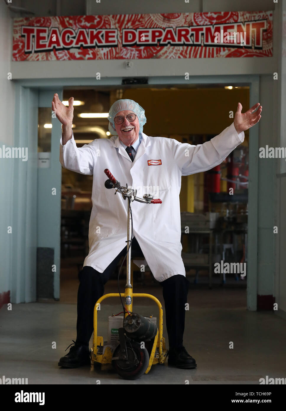 The man who invented the Tunnock's Teacake Boyd Tunnock with his ...