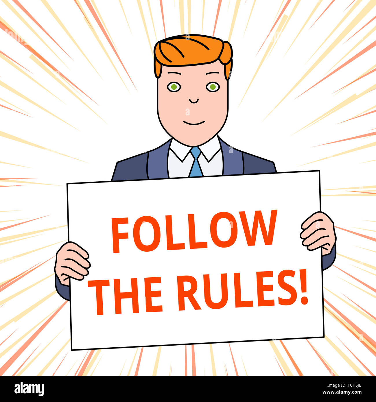 Handwriting text Follow The Rules. Conceptual photo go with regulations ...