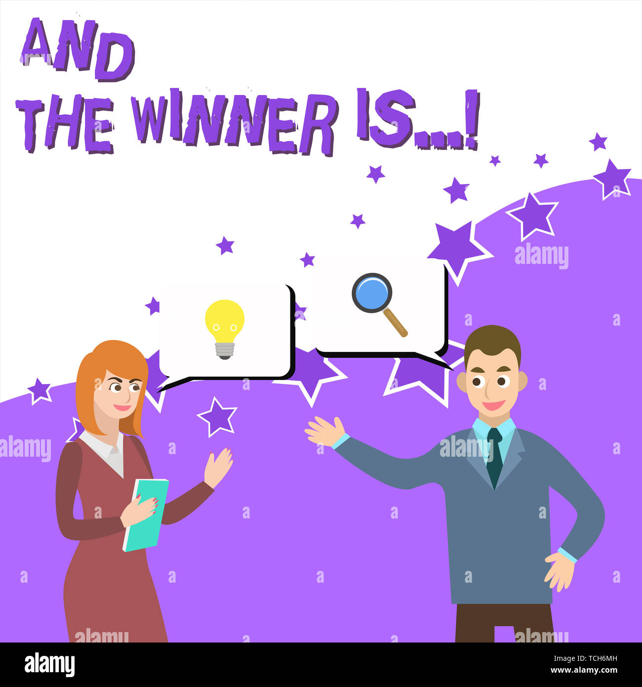 Word writing text And The Winner Is. Business photo showcasing ...
