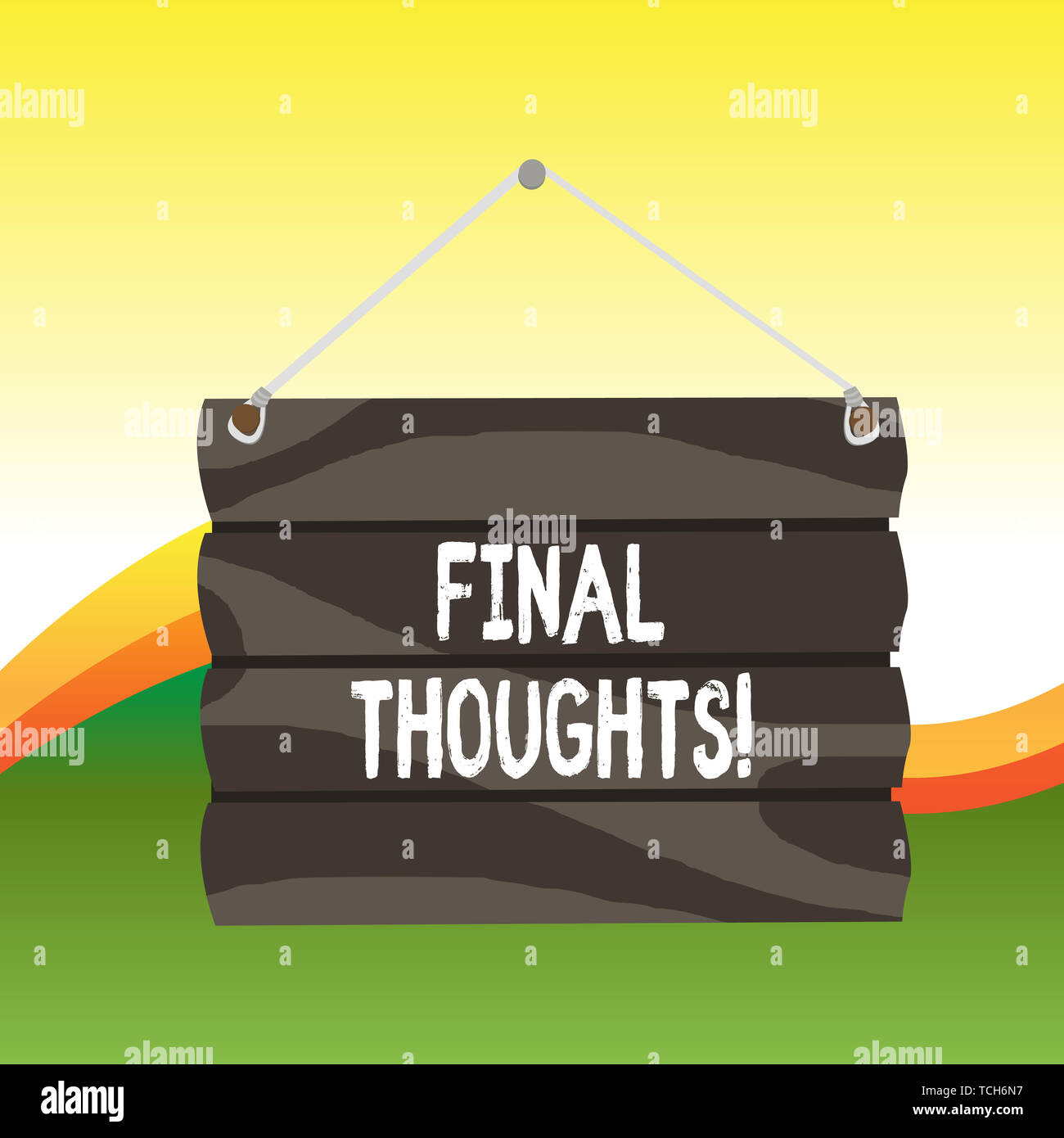 Text sign showing Final Thoughts. Business photo text should be last ...