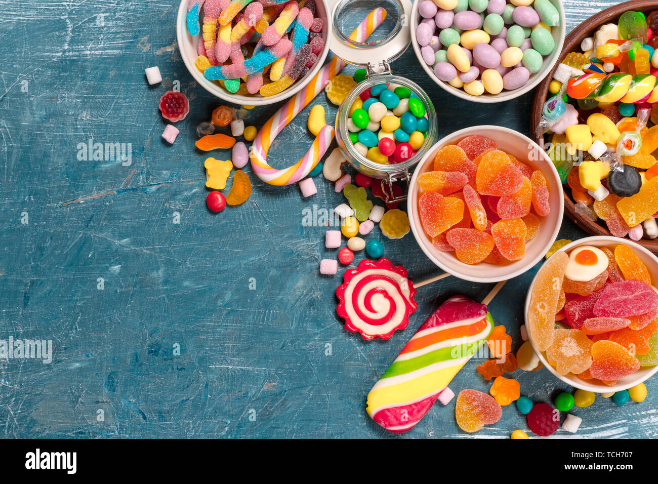 Colorful Candies mixed Stock Photo - Alamy