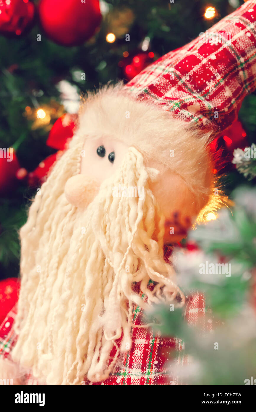Close up of santa claus Stock Photo - Alamy