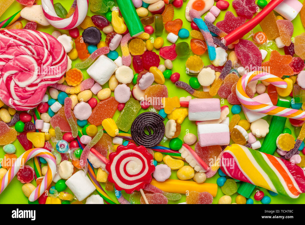 closeup of mixed candies Stock Photo - Alamy
