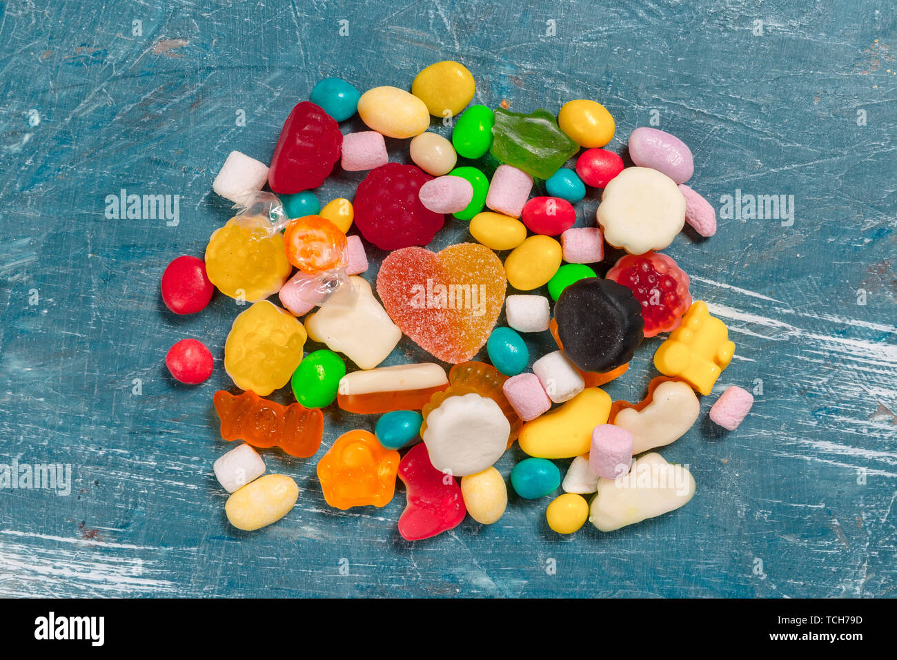Colorful Candies mixed Stock Photo - Alamy