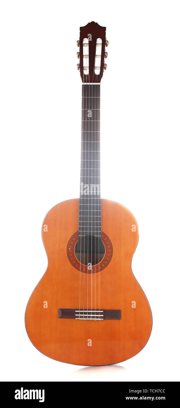 retro guitar isolated on white Stock Photo - Alamy