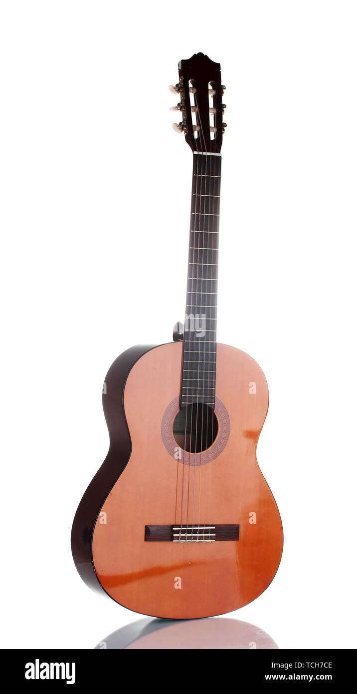 retro guitar isolated on white Stock Photo - Alamy