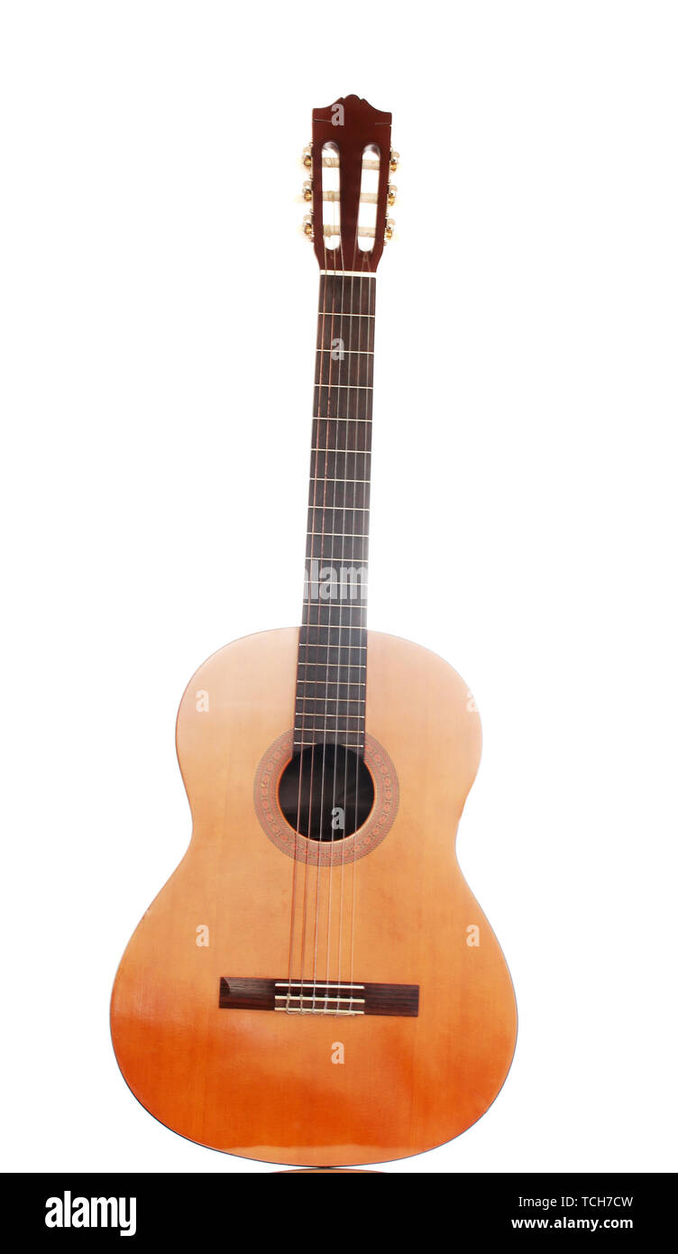 retro guitar isolated on white Stock Photo - Alamy