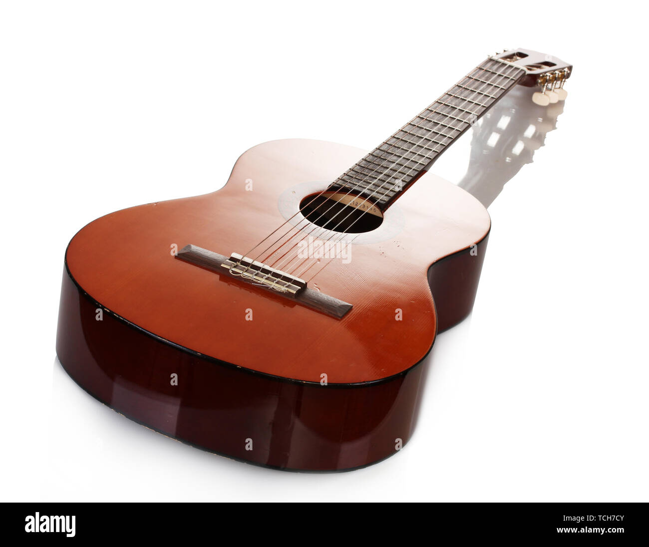 retro guitar isolated on white Stock Photo - Alamy