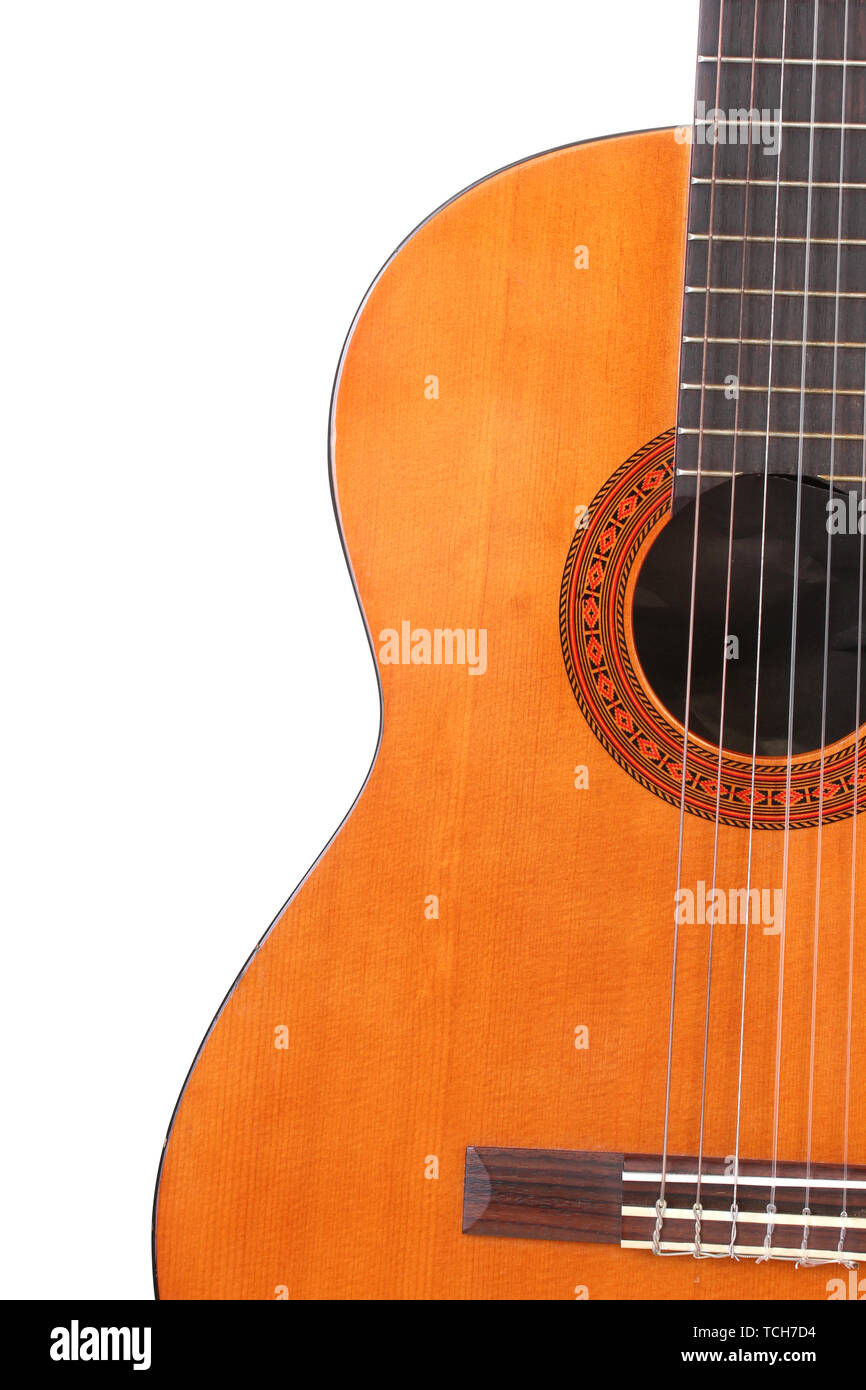 retro guitar isolated on white Stock Photo - Alamy