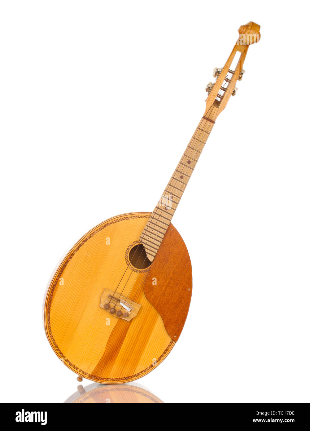 Retro kobza- Ukrainian musical instrument isolated on white Stock Photo ...