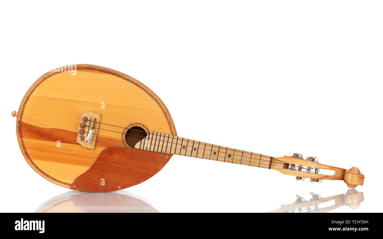 Retro kobza- Ukrainian musical instrument isolated on white Stock Photo ...