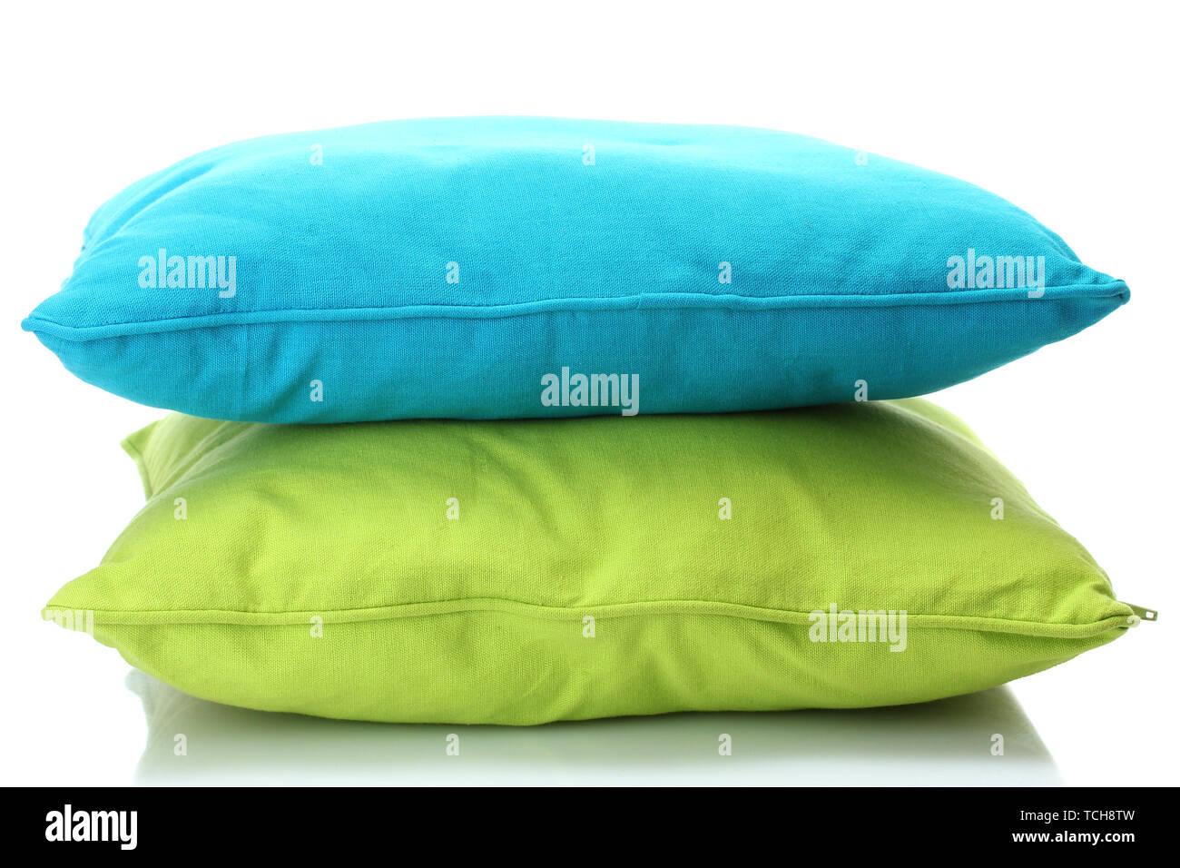 bright pillows isolated on white Stock Photo - Alamy