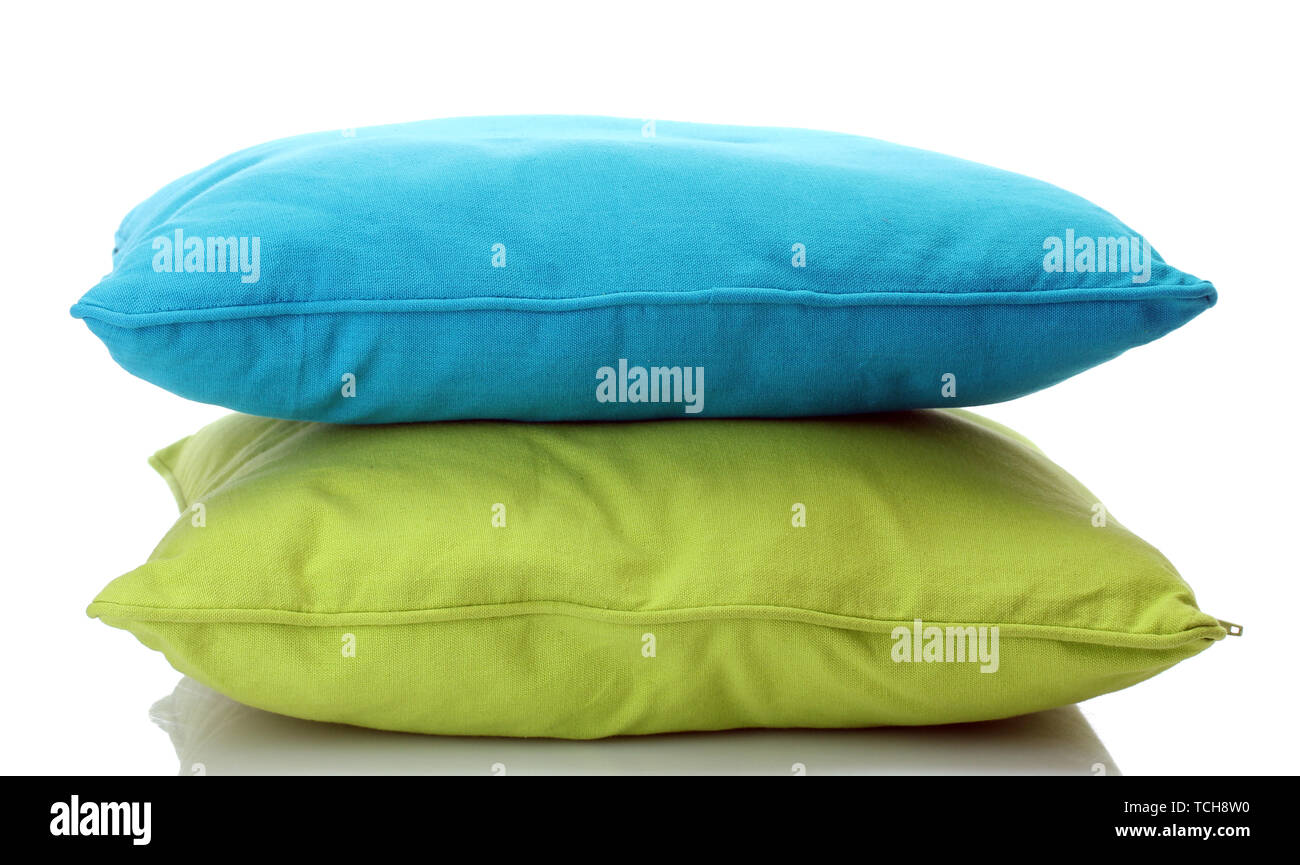 bright pillows isolated on white Stock Photo - Alamy