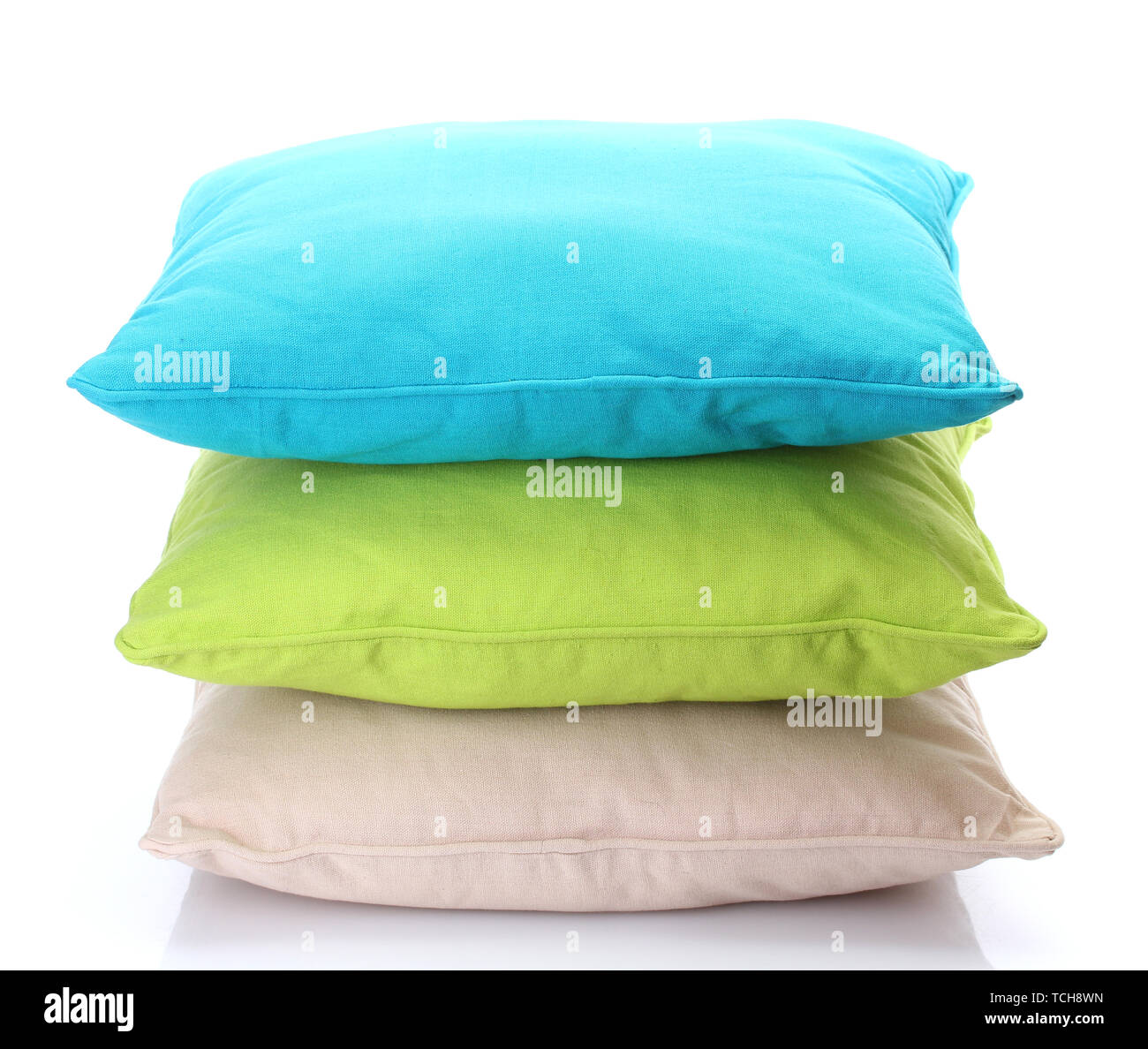 bright pillows isolated on white Stock Photo - Alamy