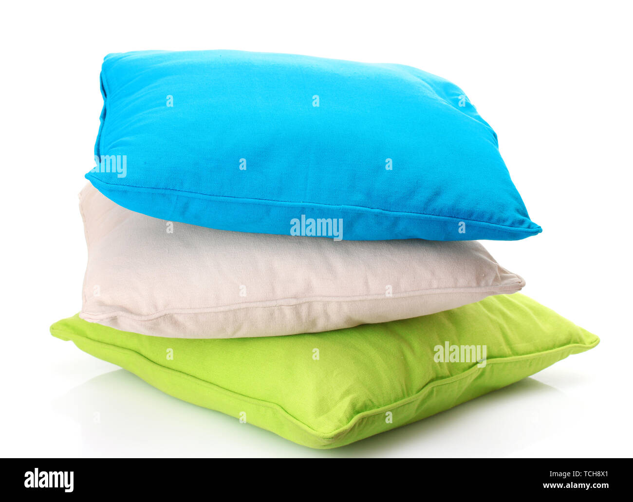 bright pillows isolated on white Stock Photo - Alamy