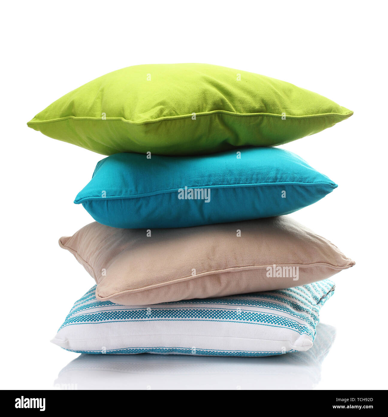 bright pillows isolated on white Stock Photo - Alamy